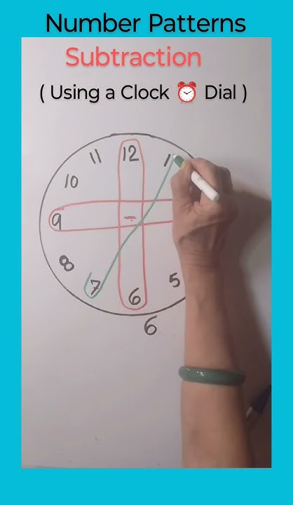 Number Patterns # Subtraction #(Using a Clock ⏰ Dial) #shorts - YouTube