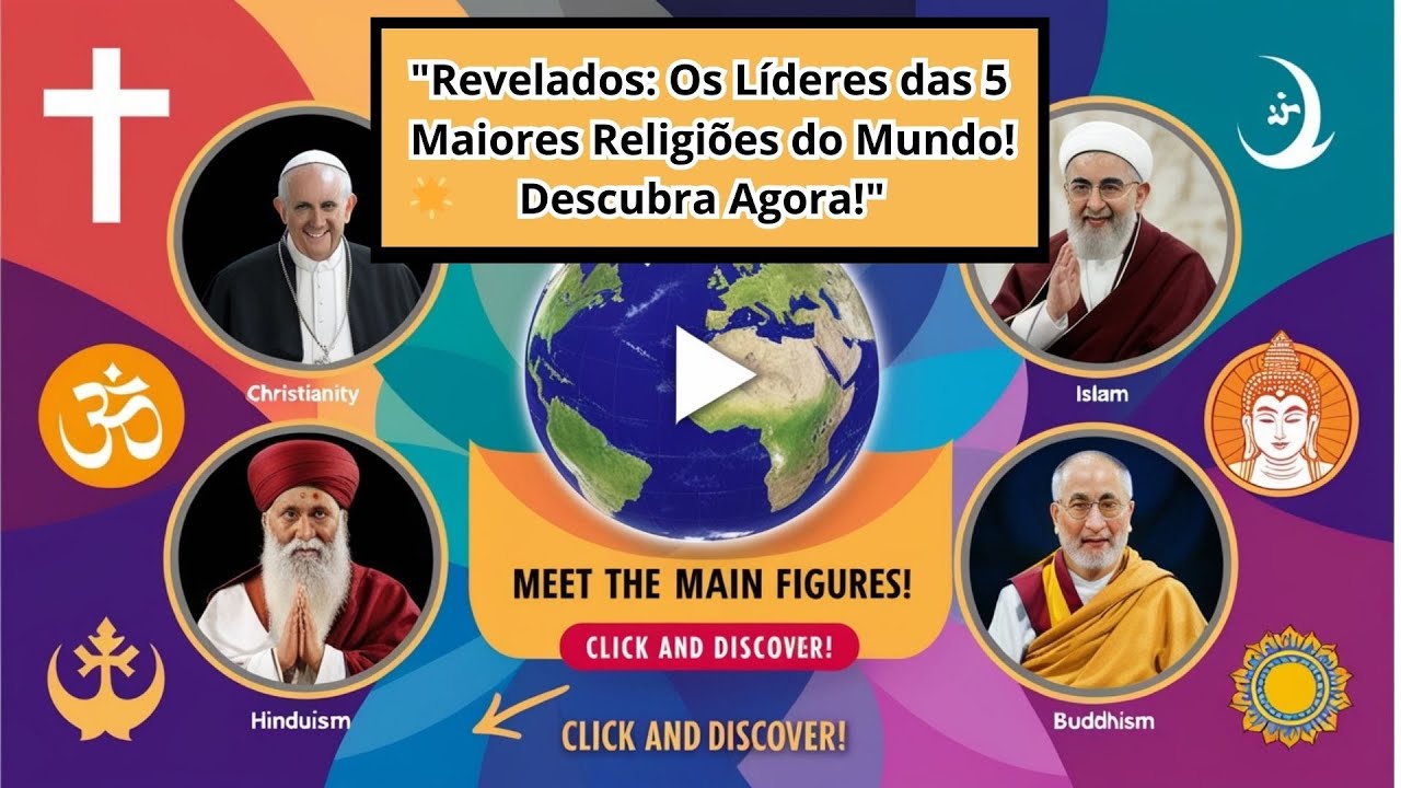 "Revelados: Os Líderes das 5 Maiores Religiões do Mundo! 🌟 Descubra ...