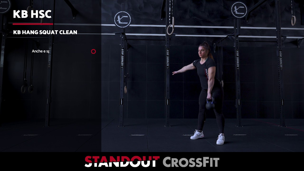 KB HSC :: KETTLEBELL HANG SQUAT CLEAN - YouTube
