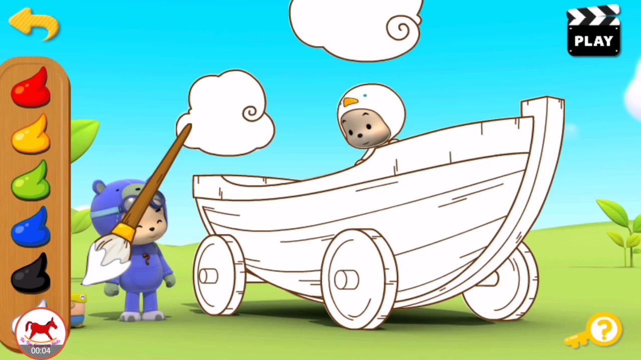 Hutos Coloring Lite - Education Creativity Video - App For Kids - YouTube