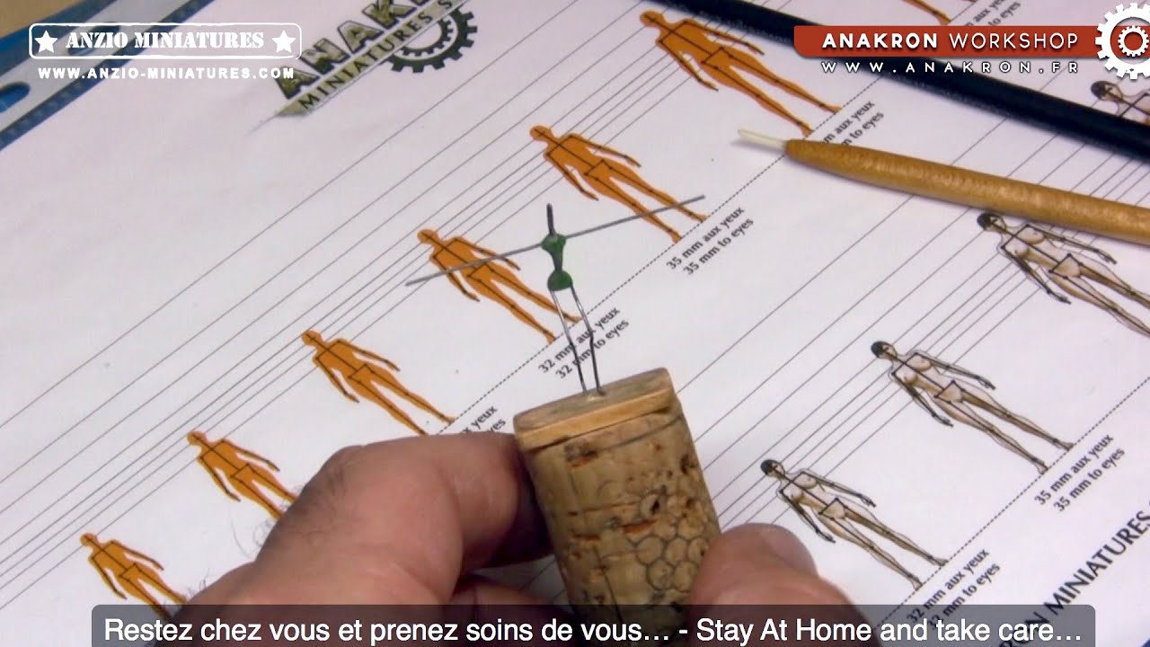 ANAKRON WORKSHOP - Armature figurine - Miniature Wireframe - YouTube