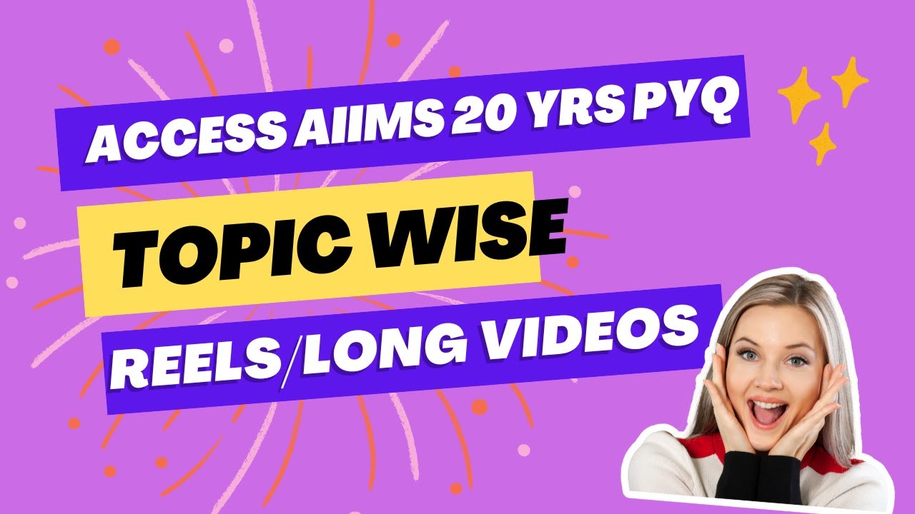 AIIMS 20 YRS TOPICS WISE _ FOR INICET pyq/AIIMS pyq/NEET/NEXT - YouTube
