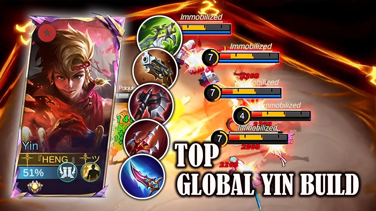 AMAZING YIN GAME PLAY || YIN BEST BUILD || MOBILE LEGENDS - YouTube