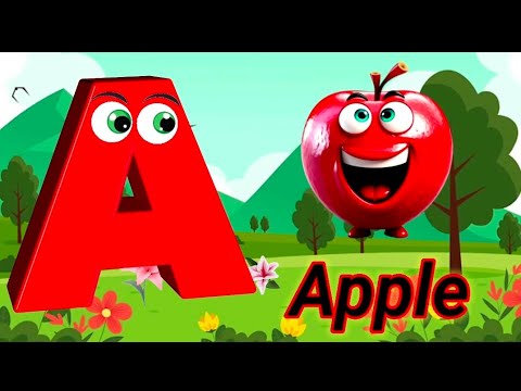 A for apple | ABC Songs | 123 Song | one two three | Kids Abc Learning ...
