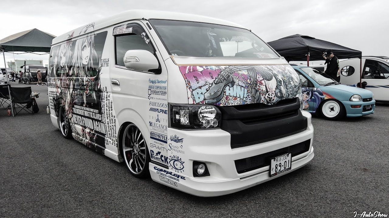 ITASYA HIACE ANIMECAR ハイエース 痛車 - SBM2023 - YouTube