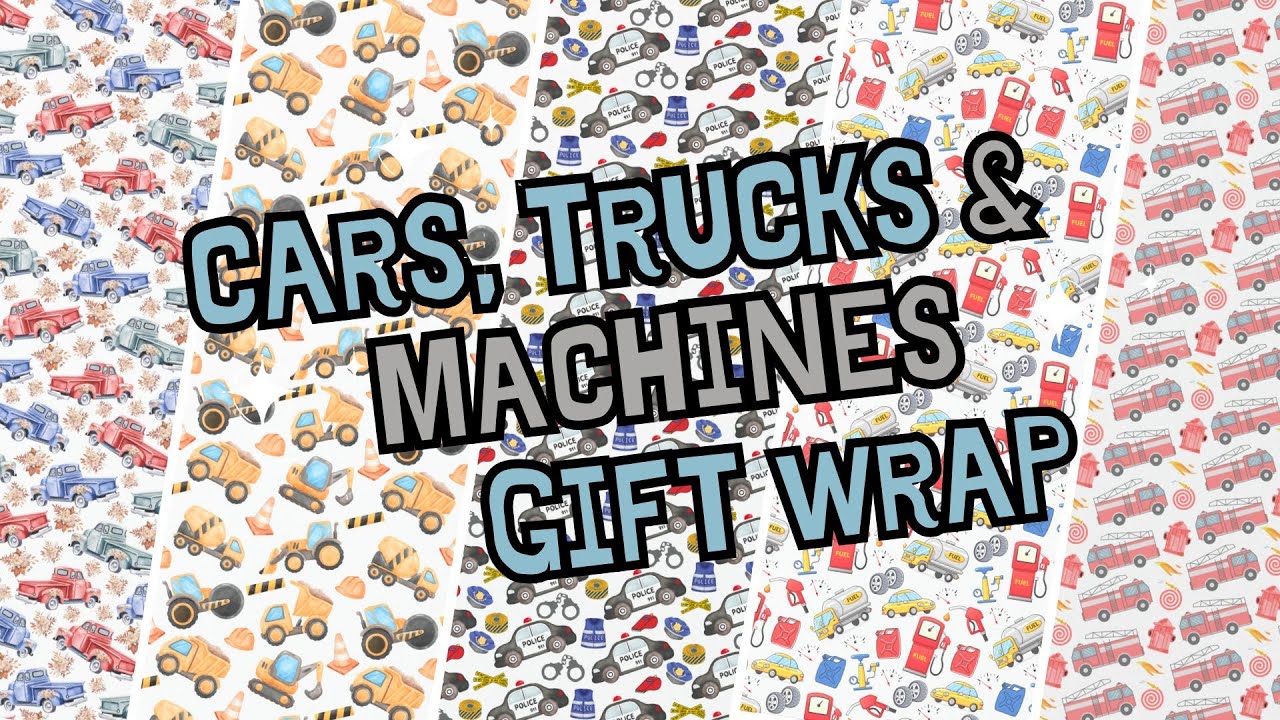 Cars, Trucks & Machines Gift Wrap | Easy Gift Wrapping Ideas for ...
