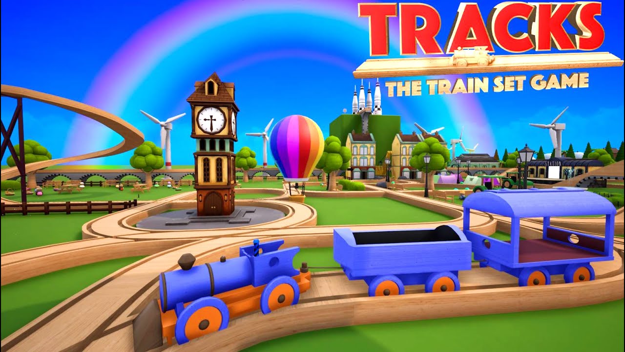 WE BUILT A TOWN IN TRACKS THE TRAIN SET GAME - YouTube