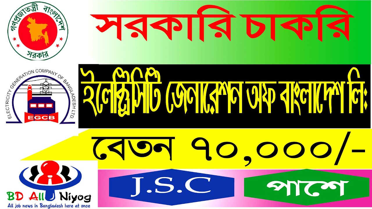 Electricity Generation Company of Bangladesh Limited (EGCB) JOB ...