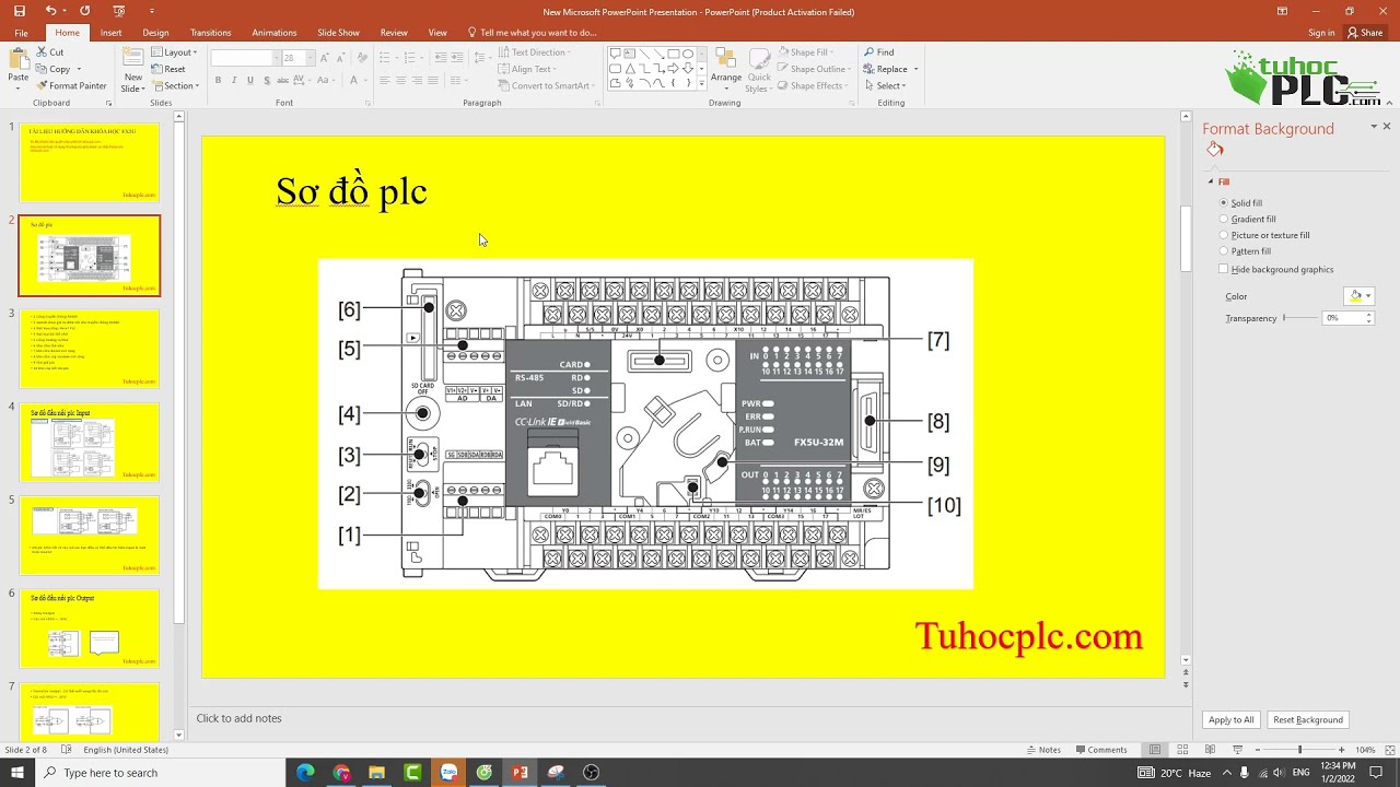 Đấu nối plc FX5U - Lập trình plc FX5U | Tự Học Plc - YouTube