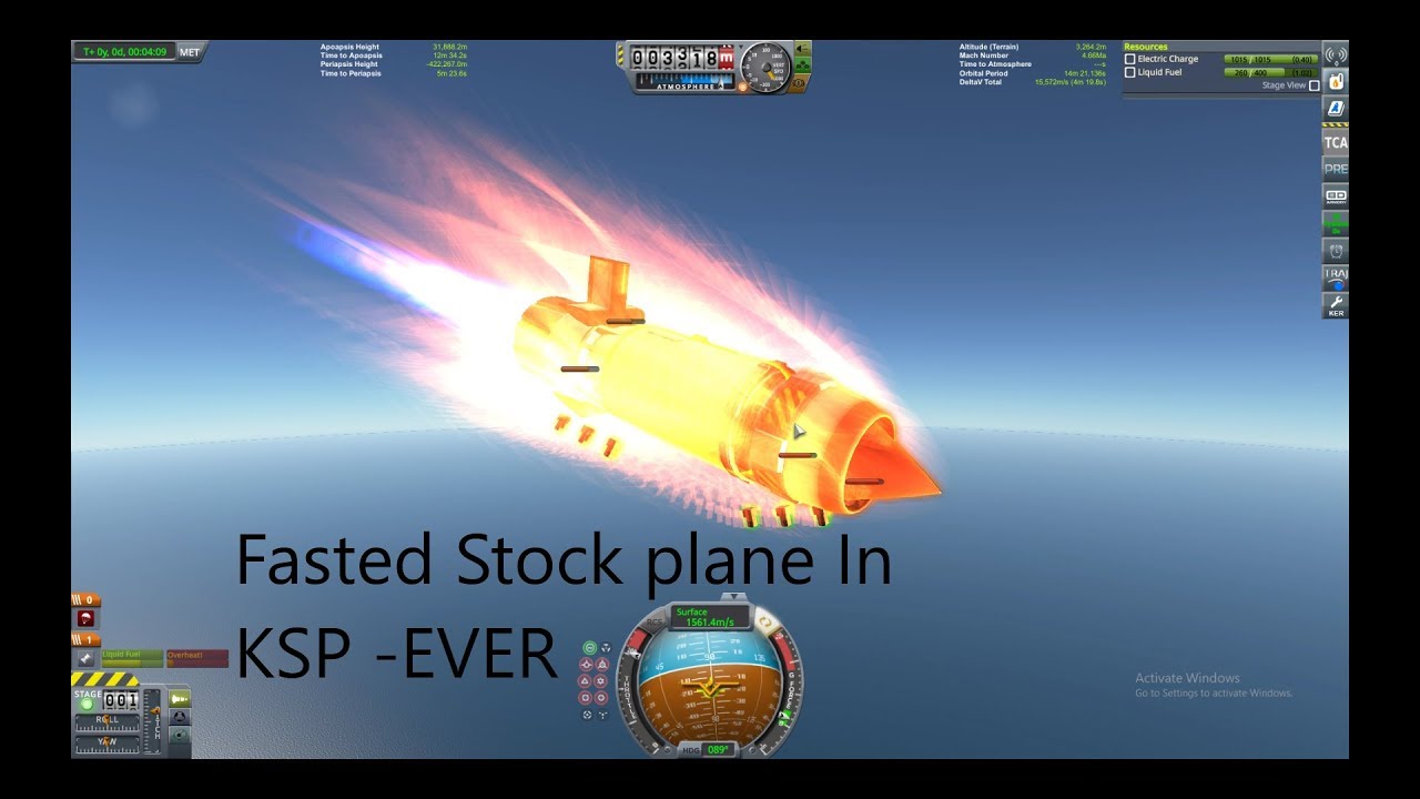 KSP Fastest stock plane EVER - YouTube
