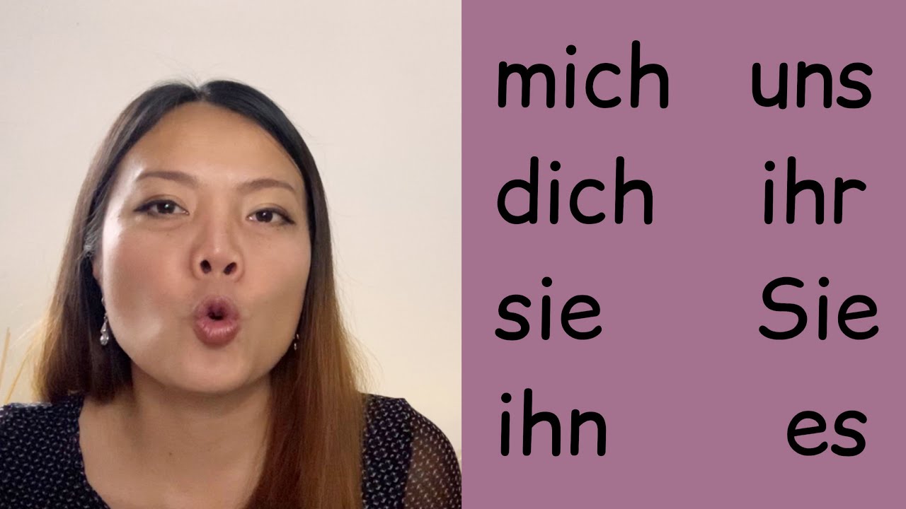 mich dich es ihn sie Sie euch เรียนภาษาเยอรมัน วิธีจำได้ ภาษาเยอรมัน ...