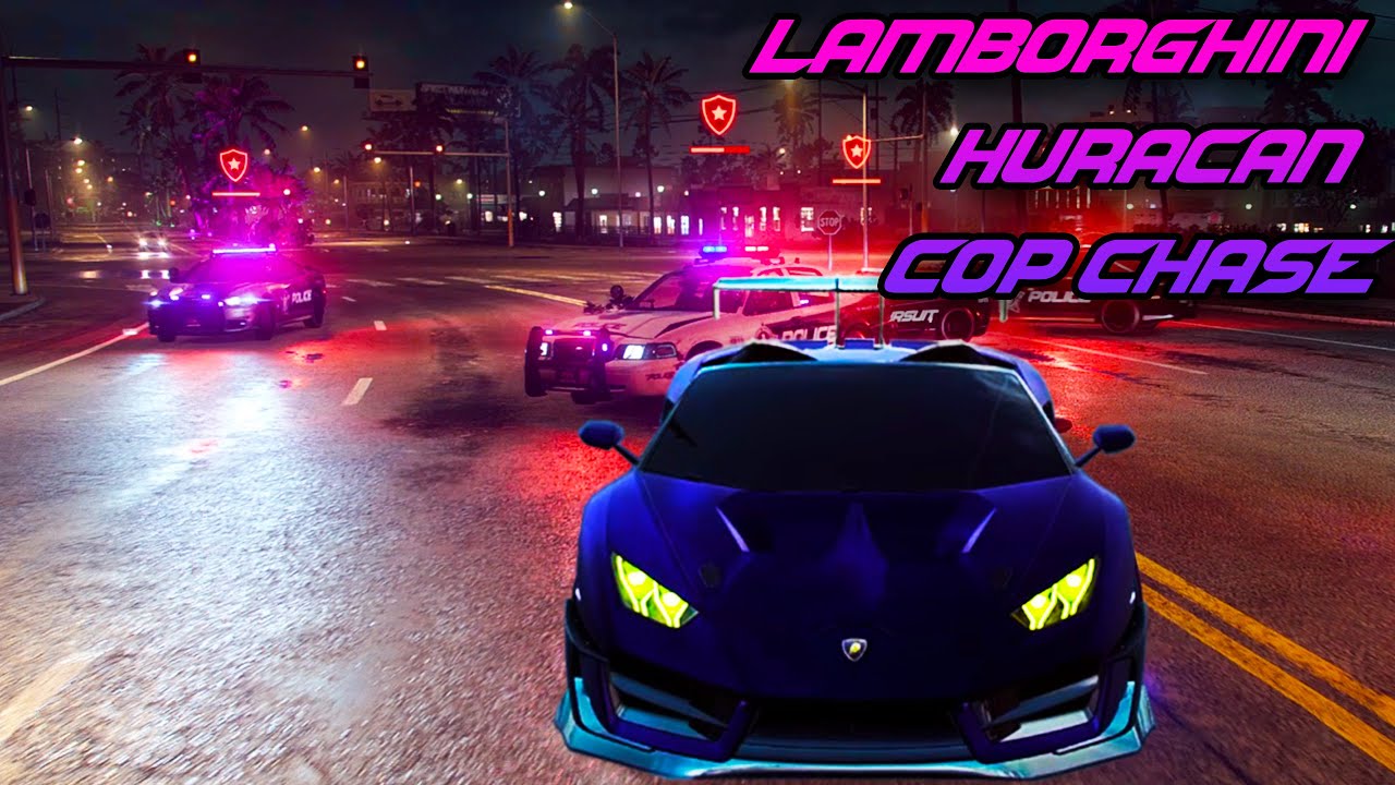 COP CHASE LAMBORGHINI HURACAN | 4,000,000 REPS IN ONE NIGHT | NFS HEAT ...