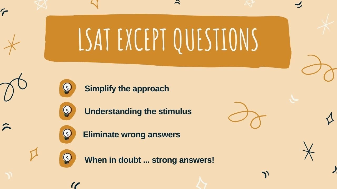 LR Video Course: Cannot Be True / Except Questions - YouTube