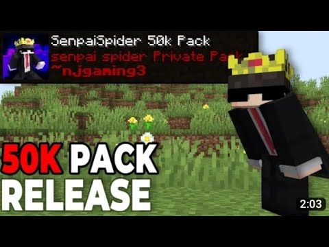 Senpai Spider 50k texture pack | Texture Pack | PVP | - YouTube