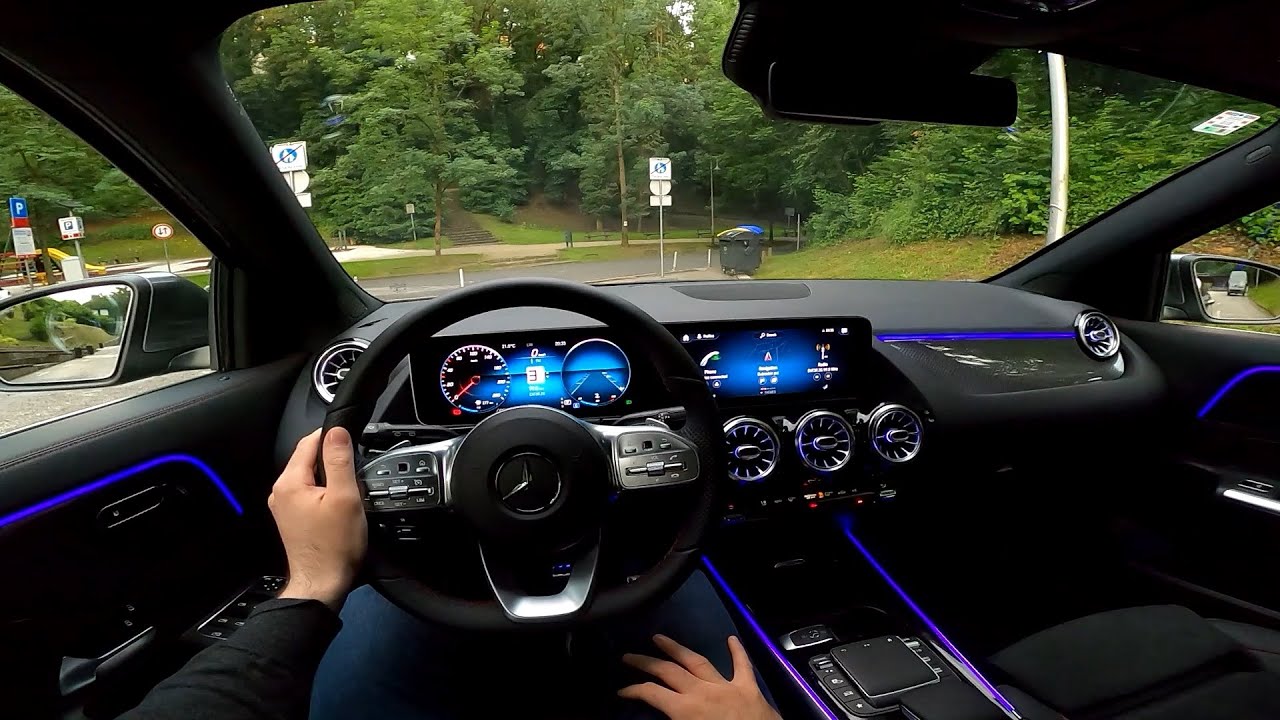MERCEDES GLA AMG Line (2020) - POV test drive (200d) - YouTube