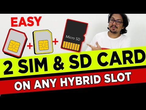 How to Use dual sim card & SD Card on redmi note 5,  Mi A1 and other hybrid slot - EASY