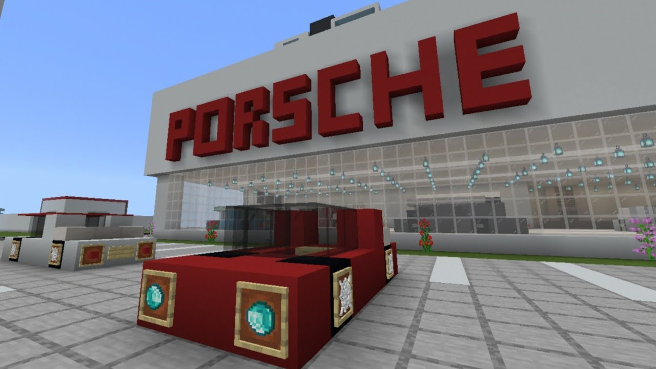 como fazer uma porsche boxster no minecraft - YouTube