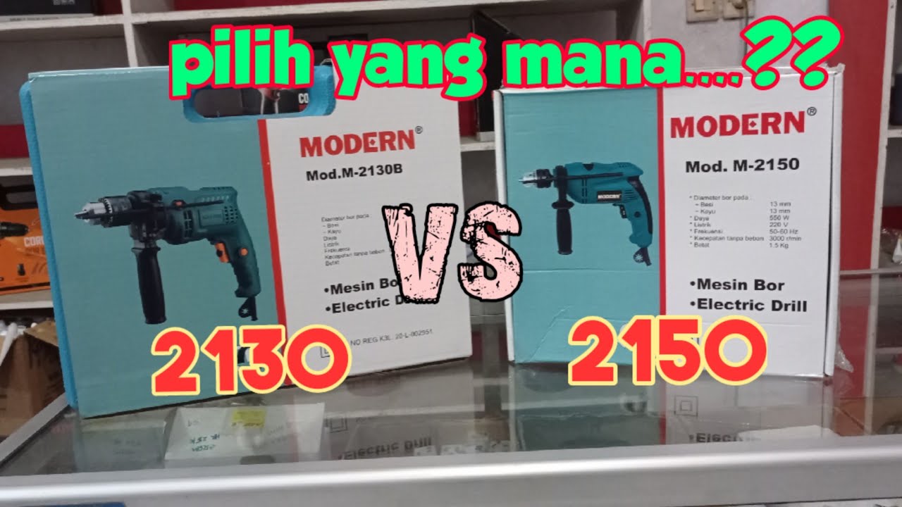 Perbedaan Dan Persamaan Mesin Bor Modern M-2130 VS M-2150. - YouTube