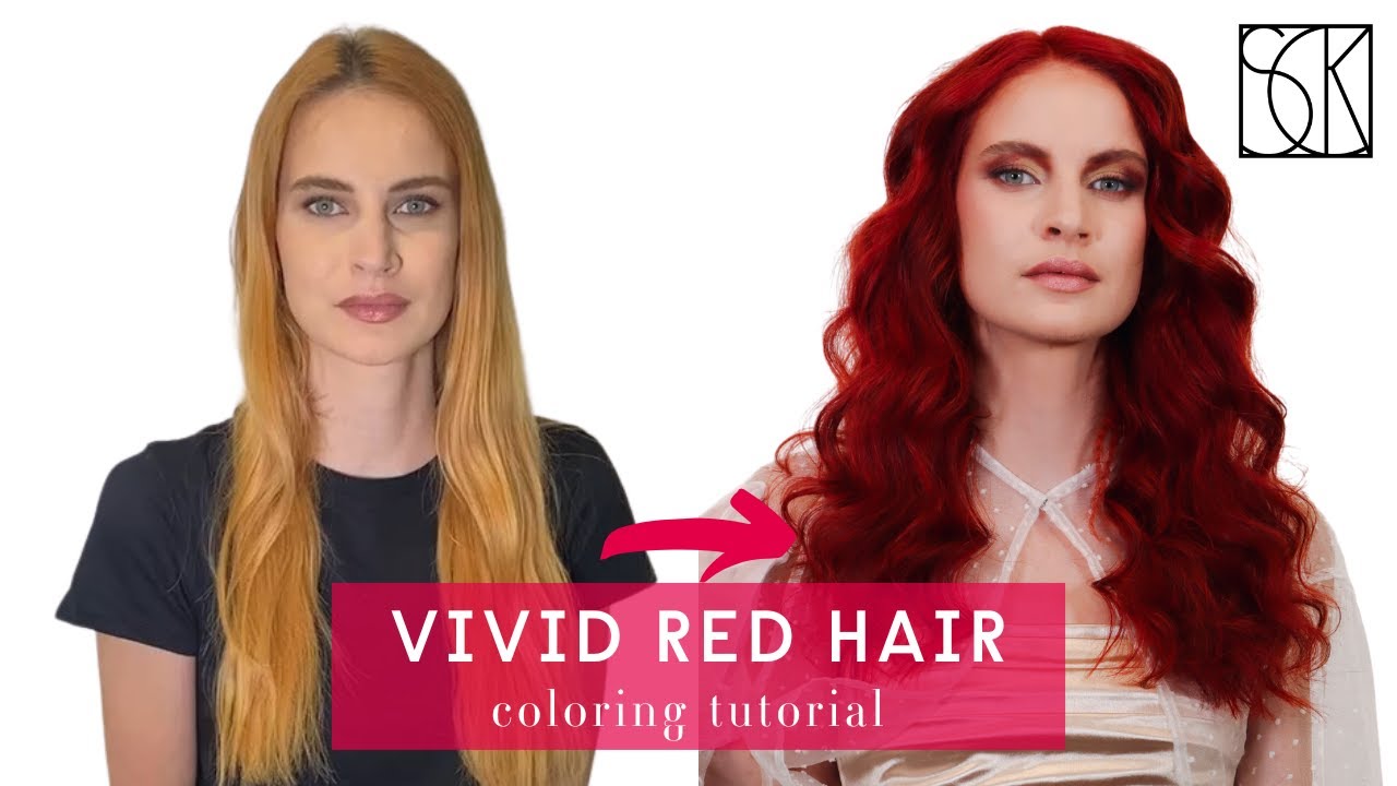VIVID RED HAIR - coloring formula by SCK - YouTube
