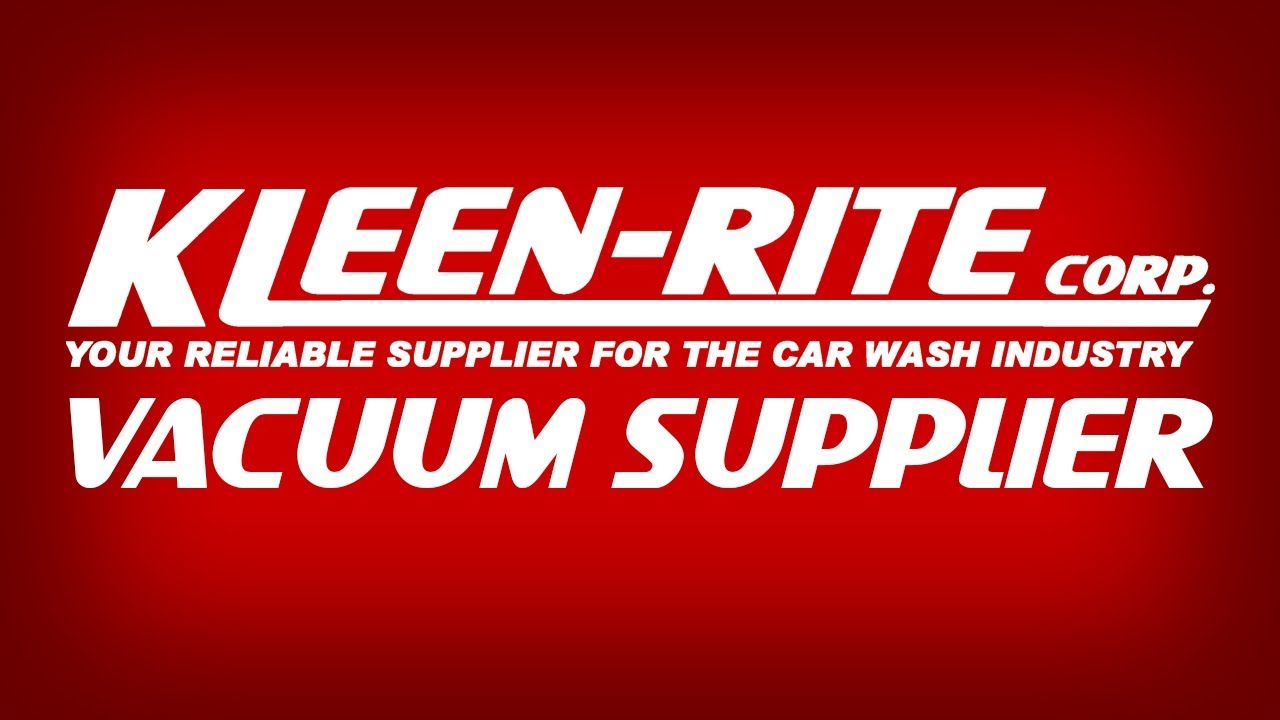 Kleen-Rite Corp. Car Wash Vacuum Supplier - YouTube