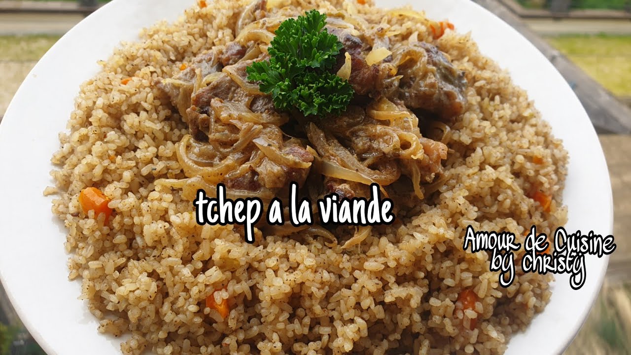 riz gras a la viande, tchep facile a réaliser, tchep - YouTube