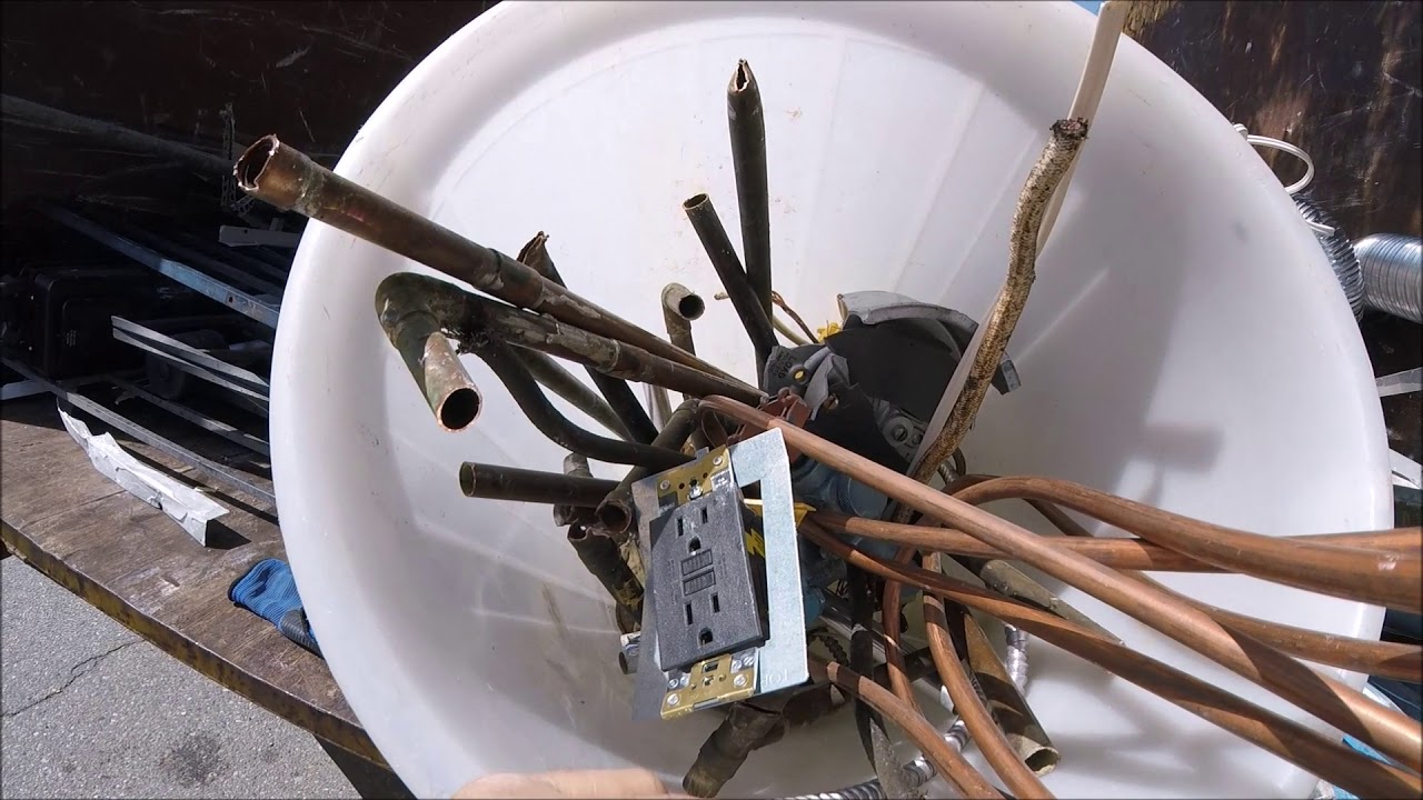 Drywall Demolition + Scrap Metals & Copper Wires - YouTube