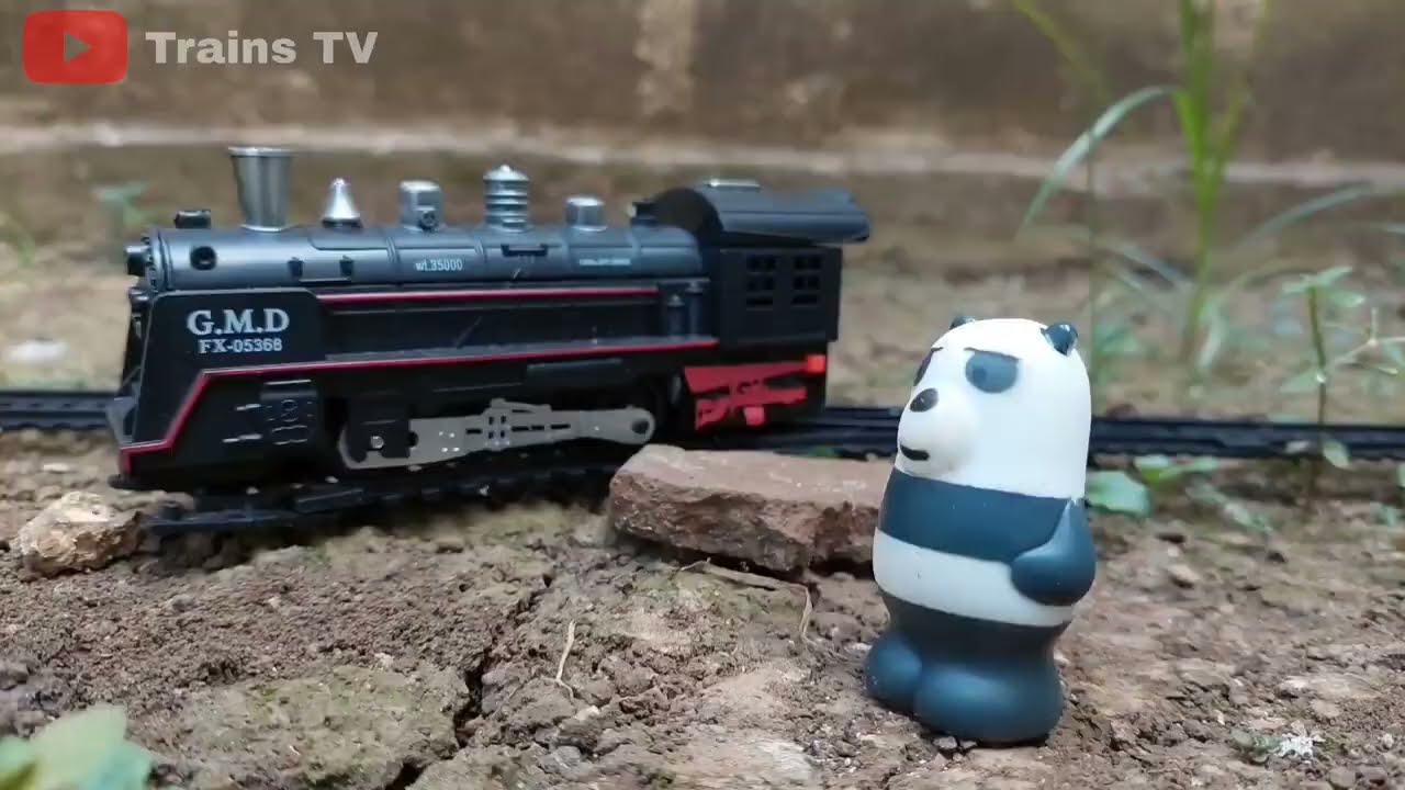 Rail King Classic Train Panda Crocodile - YouTube