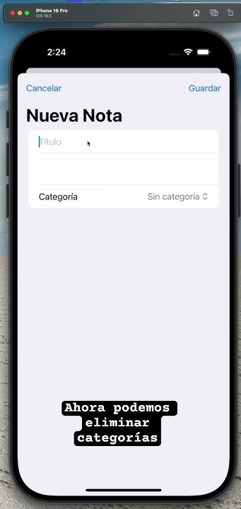 Mejorando la app de notas con SwiftData y SwiftUI ahora puedes eliminar categorías #xcode # ...
