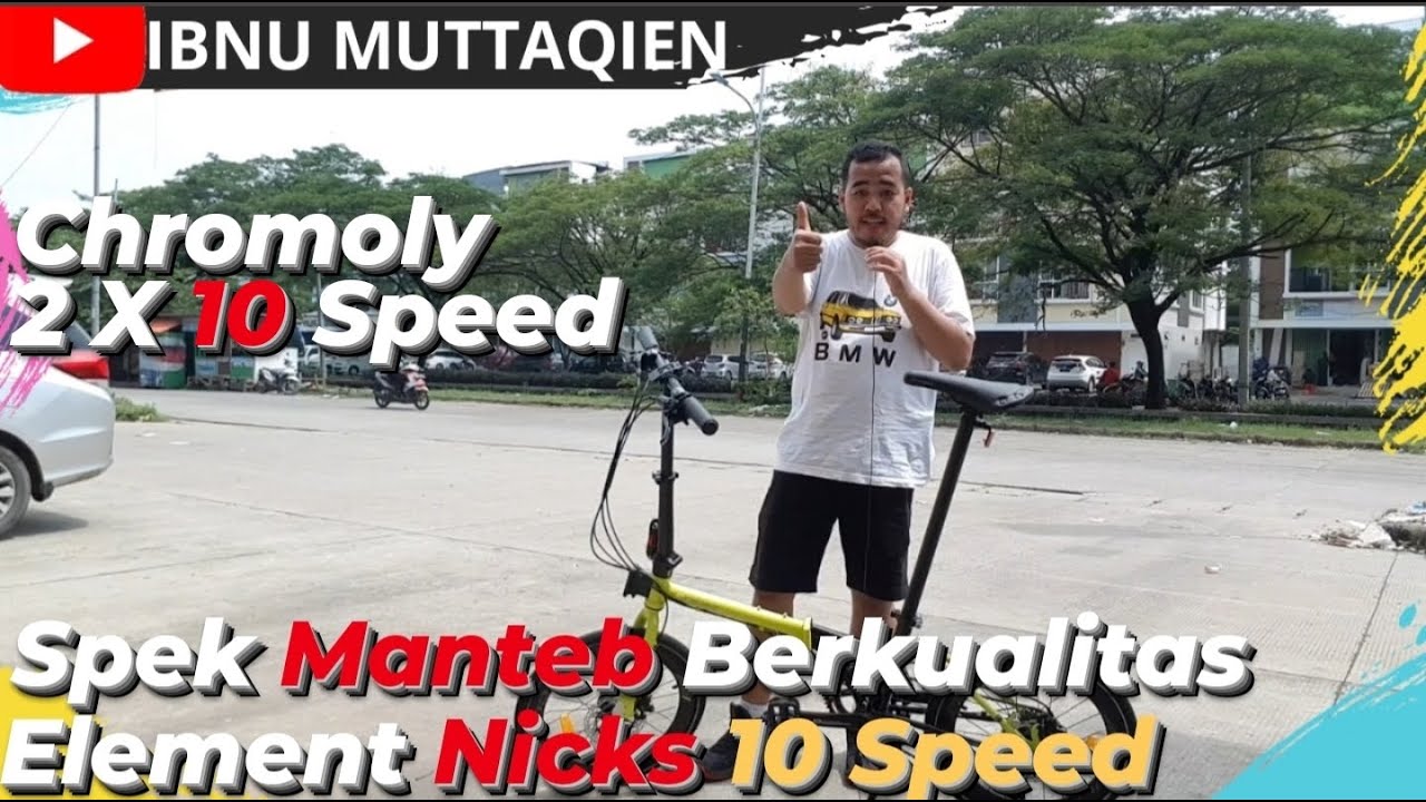 REVIEW SEPEDA LIPAT MURAH BERKUALITAS ELEMENT NICKS 10 SPEED 2020 ...