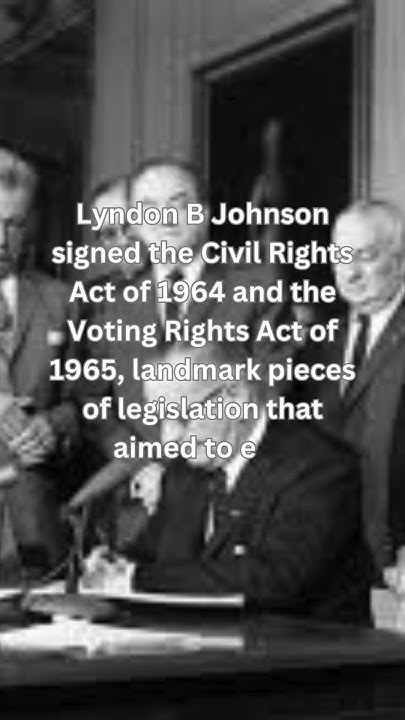 Civil Rights Act of 1964, LBJ - YouTube