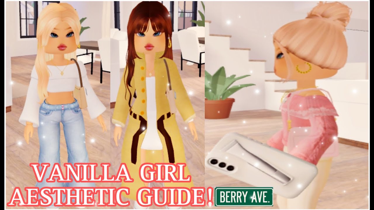 HOW TO BE VANILLA GIRL STEP BY STEP BERRY AVE ROBLOX - YouTube