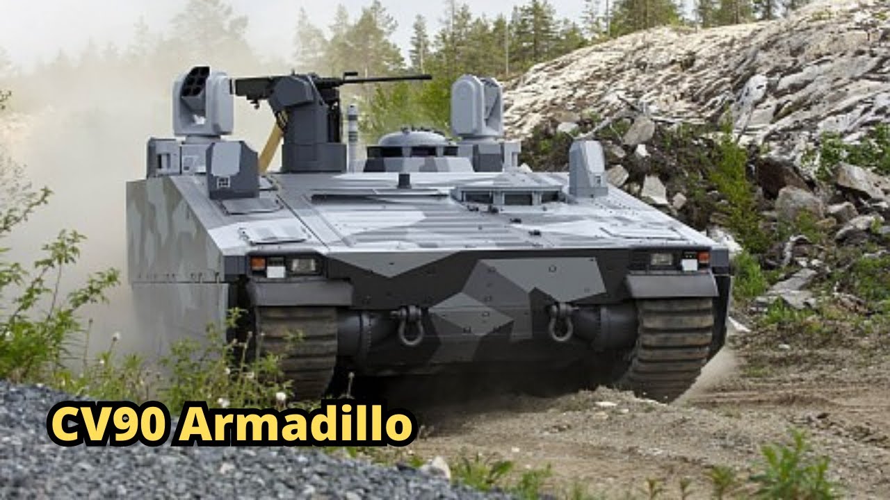 CV90 Armadillo Heavy armored personnel carrier - YouTube
