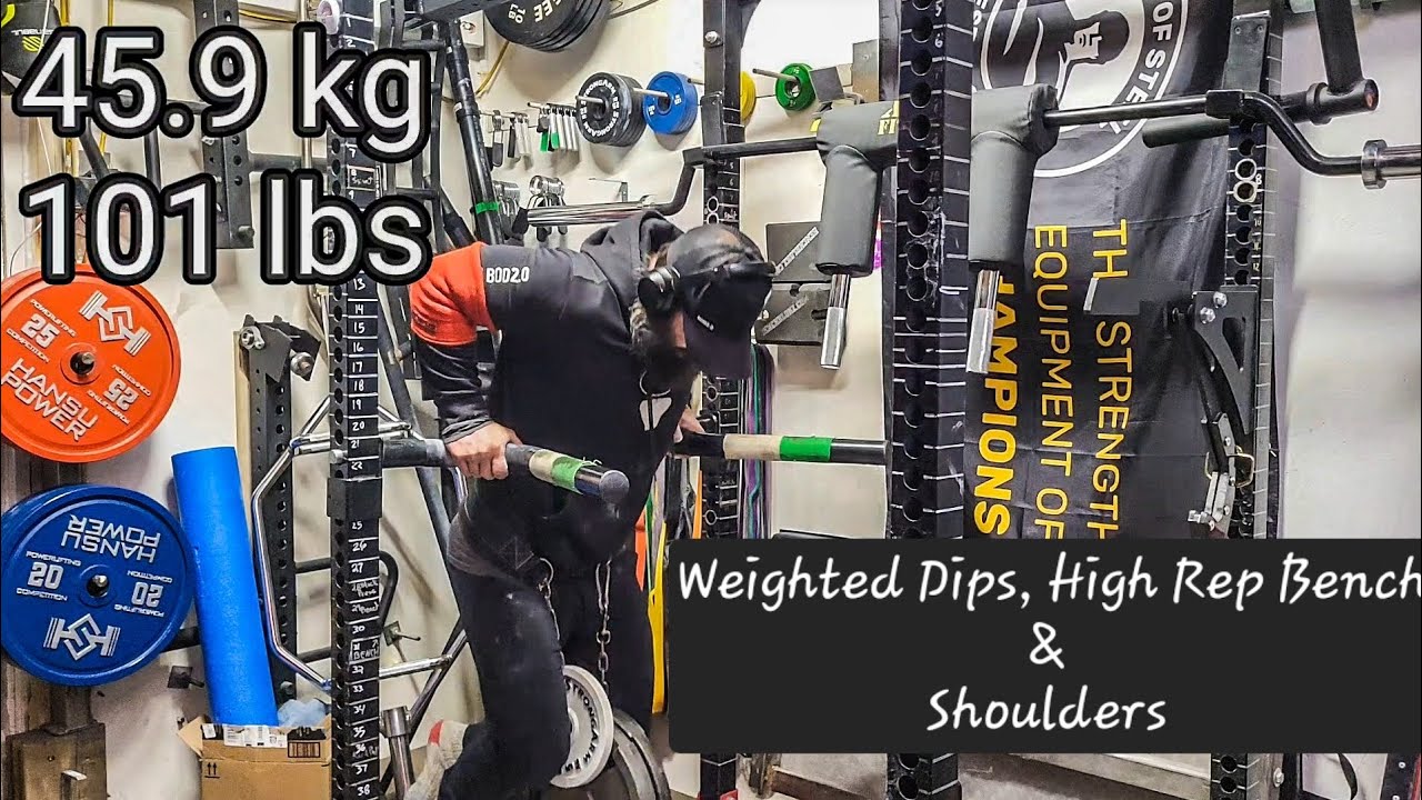 Building towards a 200 lb dip. Dips. Bench, Shoulders, and Neck Workout ...