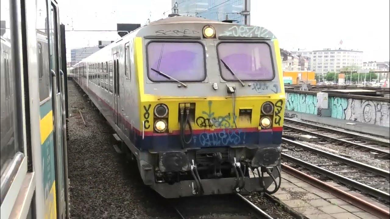 NMBS SNCB HLE27 Sound | Interieur M4m | M4 Newlook | Schaarbeek - Brussel Zuid | 2023 - YouTube