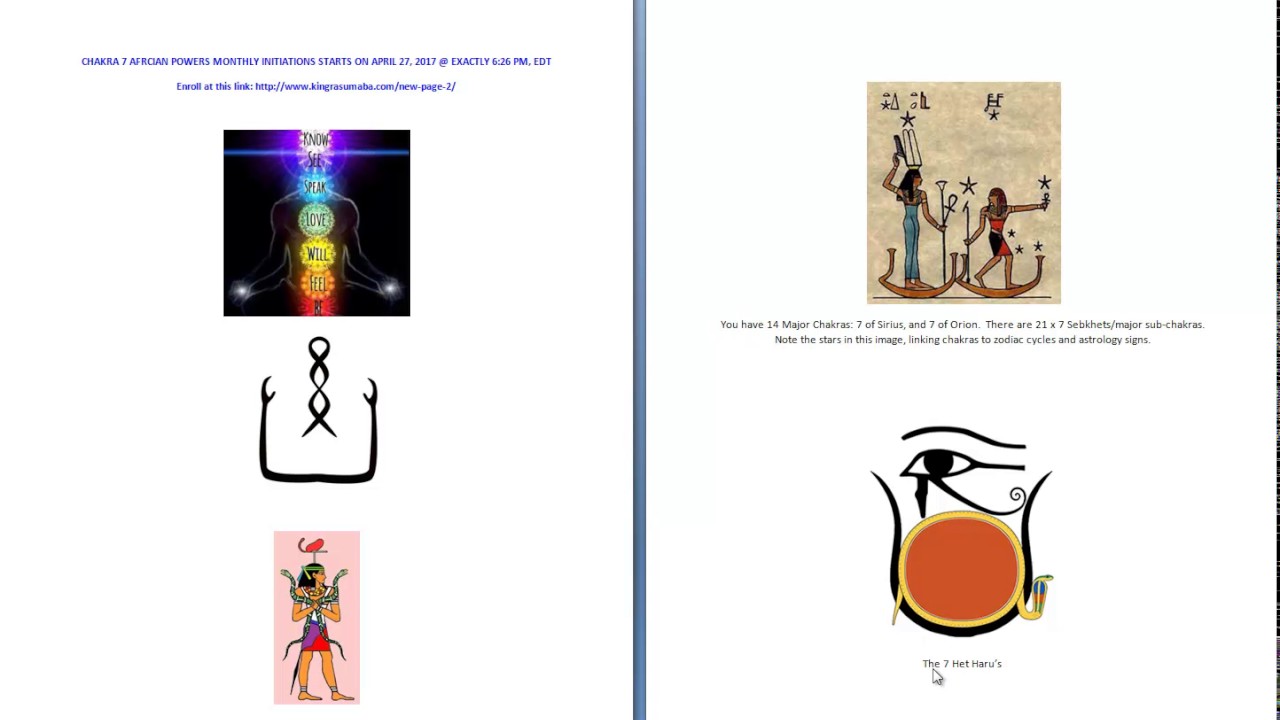 CHAKRAS: THE 7 KEMETIC-ORISHA CHAKRA CLASSES ARE HERE! - YouTube