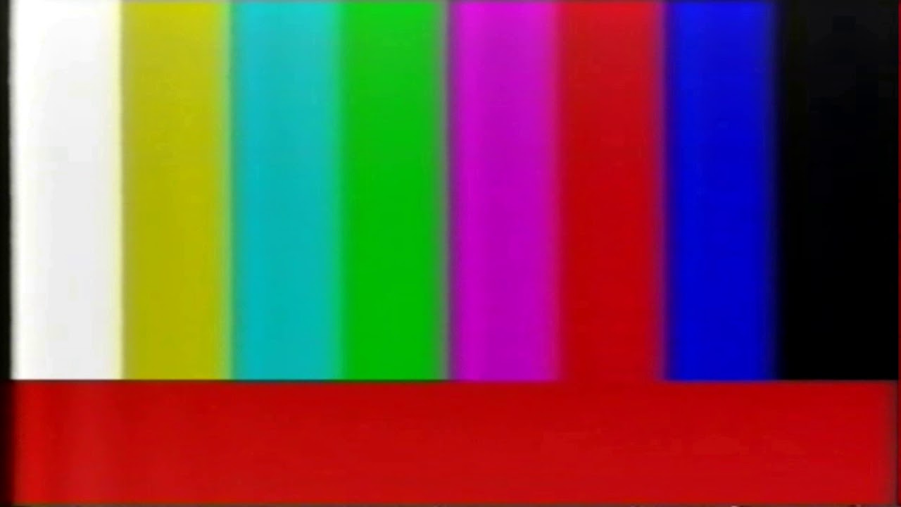 VHS Color Bar with some damage and crackle - YouTube