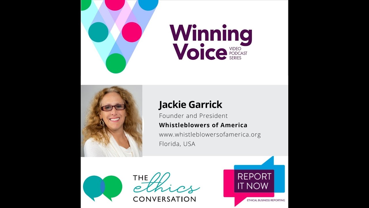 Winning Voice interview with Jackie Garrick Whistleblowers of America - YouTube