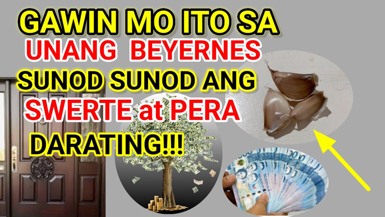 3 BAWANG NGAYONG JUNE 7 UNANG FRIDAY ~ 100% MARAMING PERA at SWERTE ...