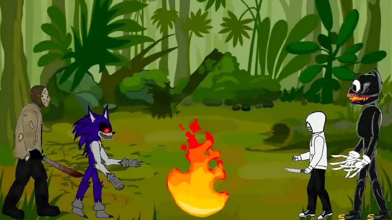 Cartoon Cat, Sonic Exe |Vs| Jason Voorhees,Jeff The Killer - YouTube