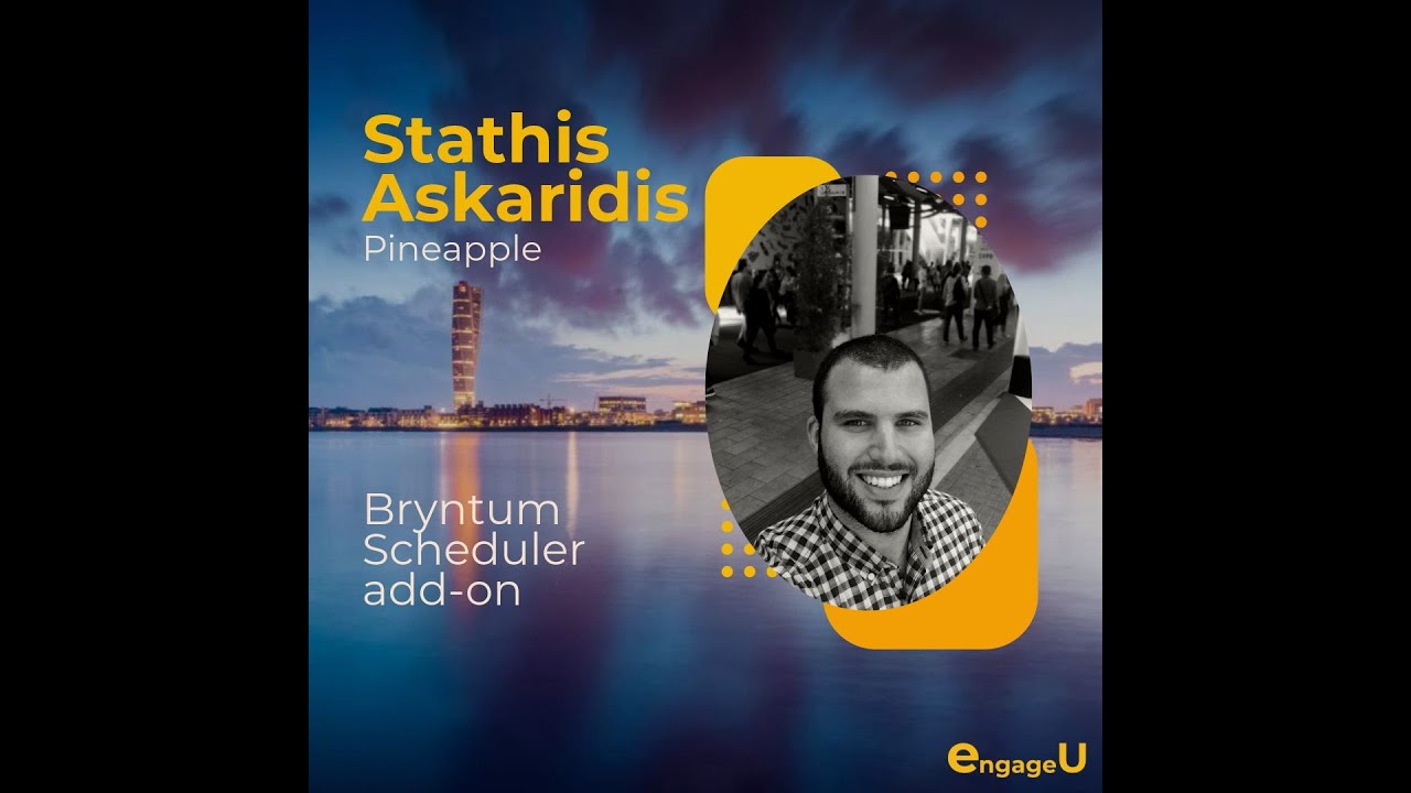 Stathis Askaridis - Bryntum Scheduler add-on - YouTube