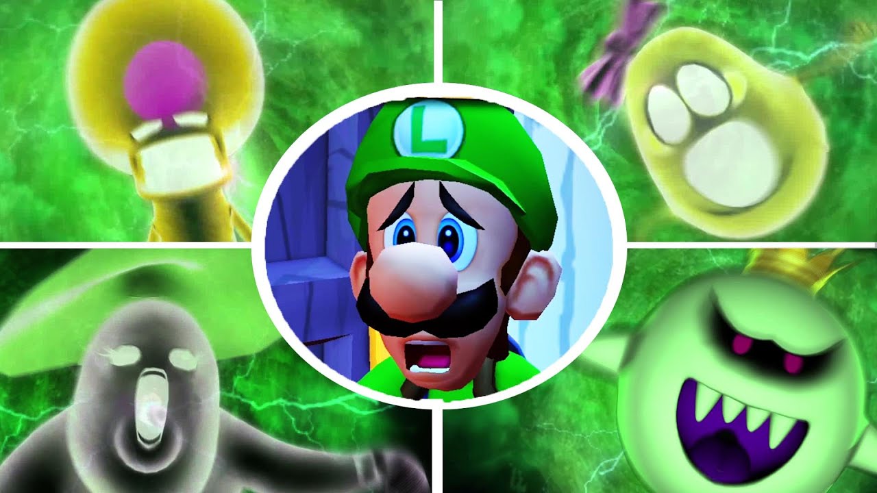 Luigi's Mansion Arcade All Bosses & Ending - YouTube