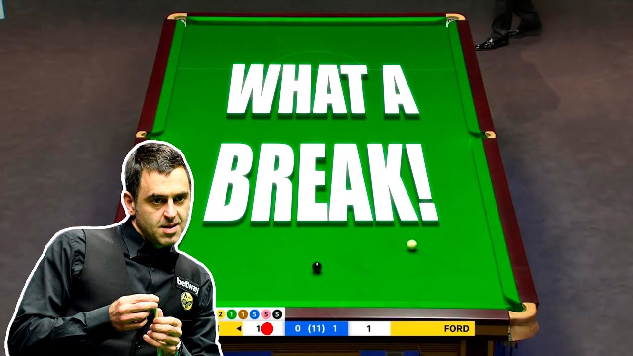 Insane break by Ronnie O'Sullivan! - YouTube