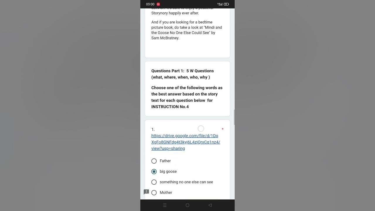 Raka Alkautsar || Mindi and the Goose No One Else Could See || K5 || 22018155 - YouTube