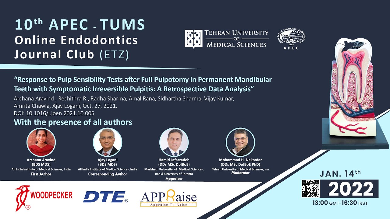 10th APEC - TUMS Online Endodontics Journal Club - YouTube