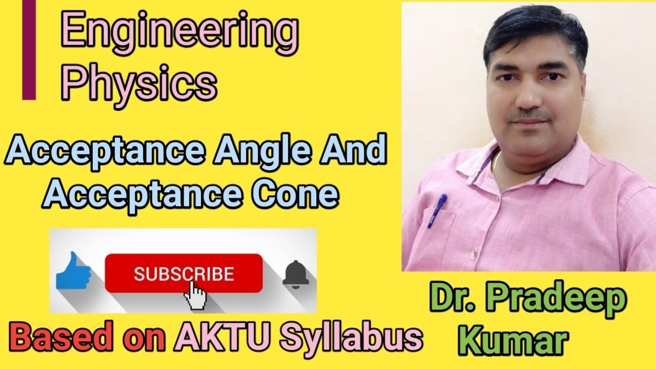 Fibre optics: Acceptance angle, Acceptance cone, Derivation. - YouTube