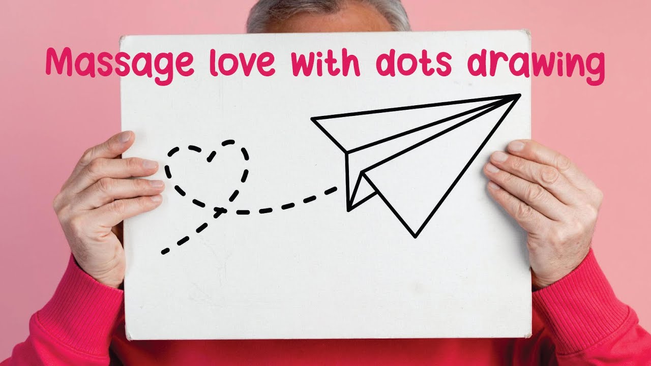 How to draw Message Love with dots - YouTube