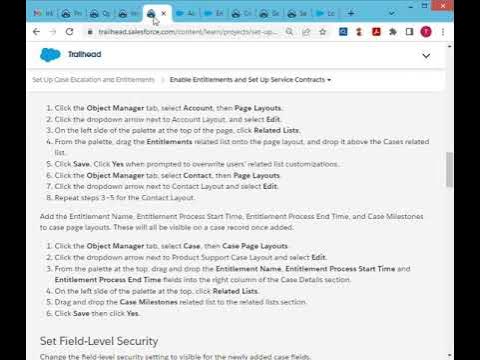 Enable Entitlements and Set Up Service Contracts - YouTube