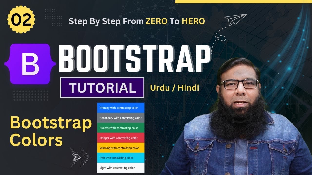 🚀 Bootstrap Tutorial for Beginners in Hindi/Urdu | Bootstrap Colors ...