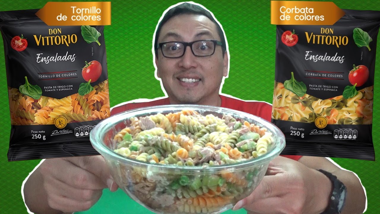 NUEVOS FIDEOS "DON VICTORIO" ENSALADAS - COMO PREPARAR - YouTube