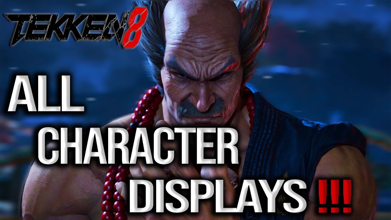 TEKKEN 8- ALL CHARACTERS MAIN MENU DISPLAYS ANGLES WITH TIMESTAMPS ...